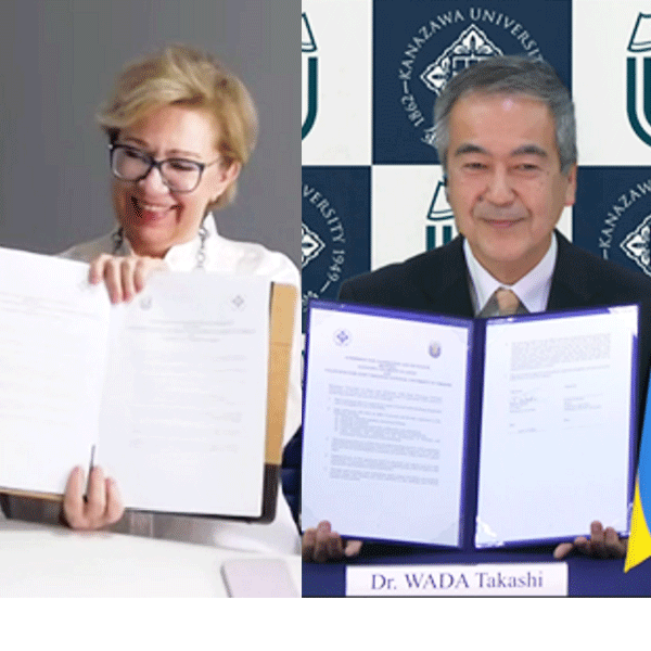 東ウクライナ国立大学との大学間国際交流協定オンライン調印式を実施Online Signing Ceremony of the ...